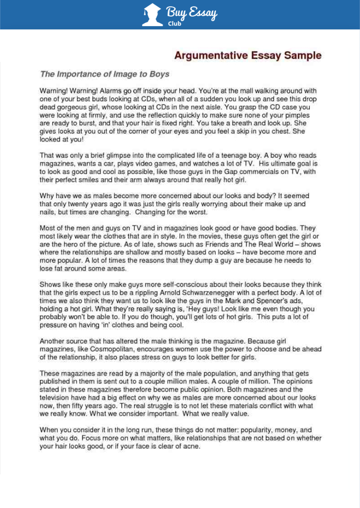 Argumentative Essay Topics For College Assignments Blog BuyEssayClub