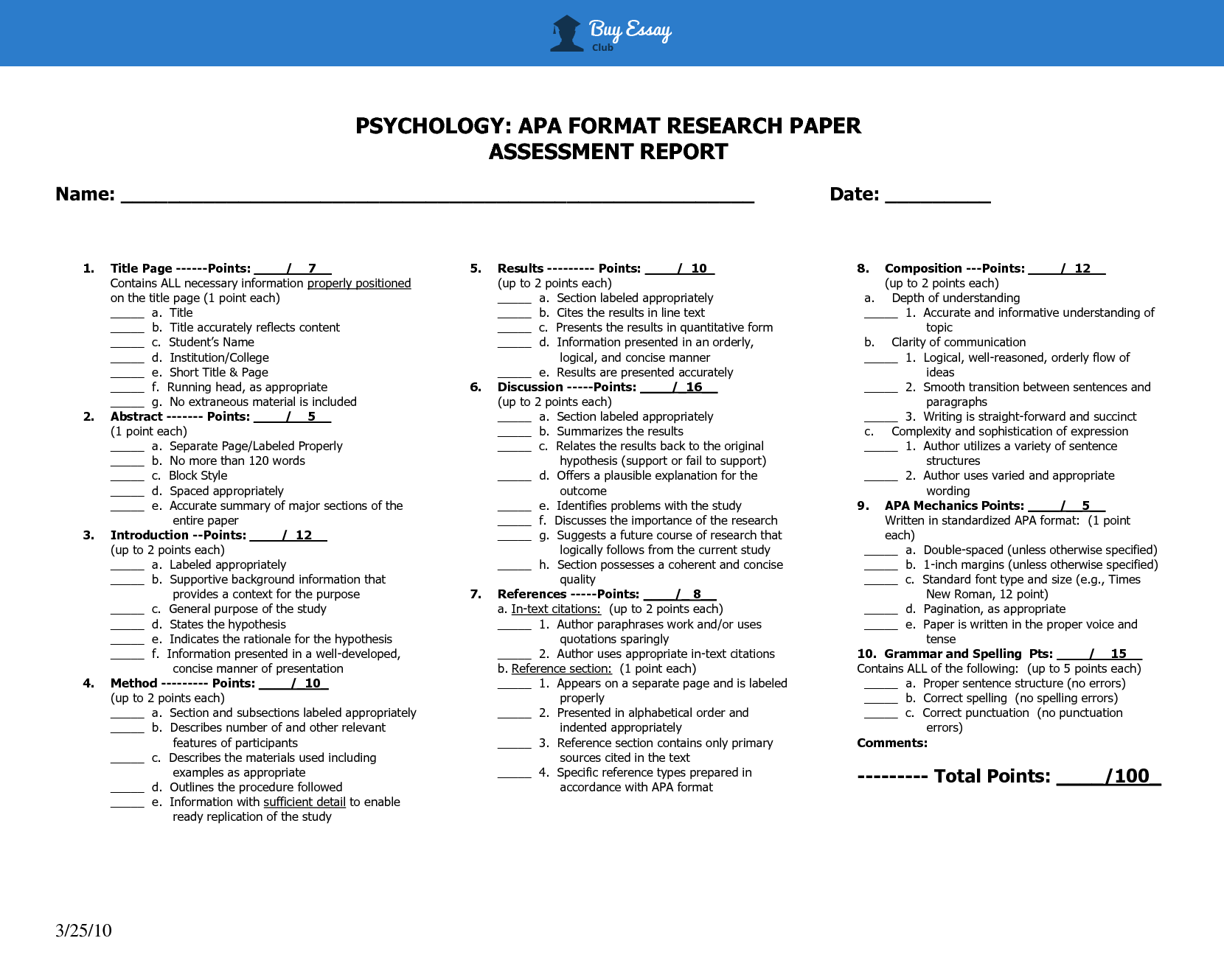  How To Write An Outline In Apa Format Writing 2022 10 22